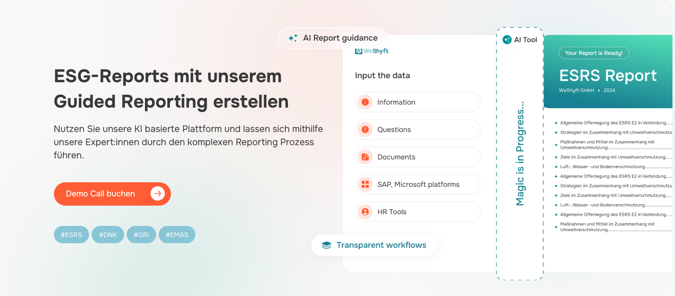 ESRS Reporting - WeShyft